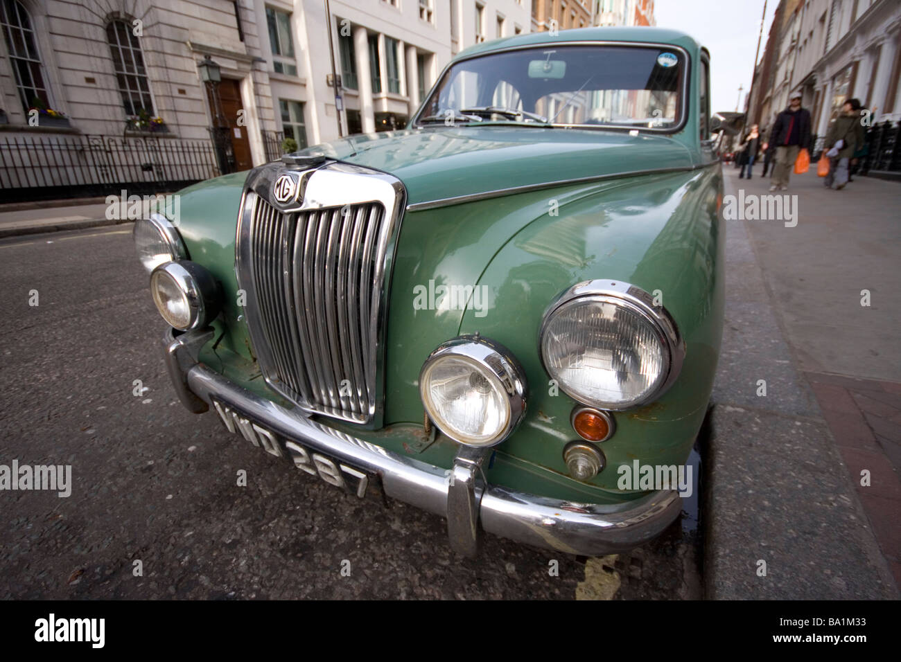 Vintage mg car parked in hi-res stock photography and images - Alamy