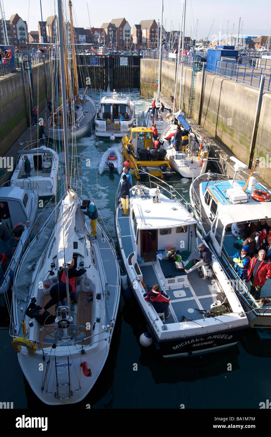 Eastbourne lock marina boat hi-res stock photography and images - Alamy
