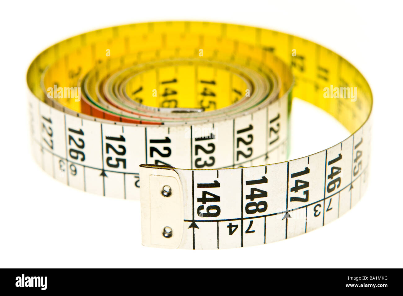 Dressmaker measure tape Cut Out Stock Images & Pictures - Alamy