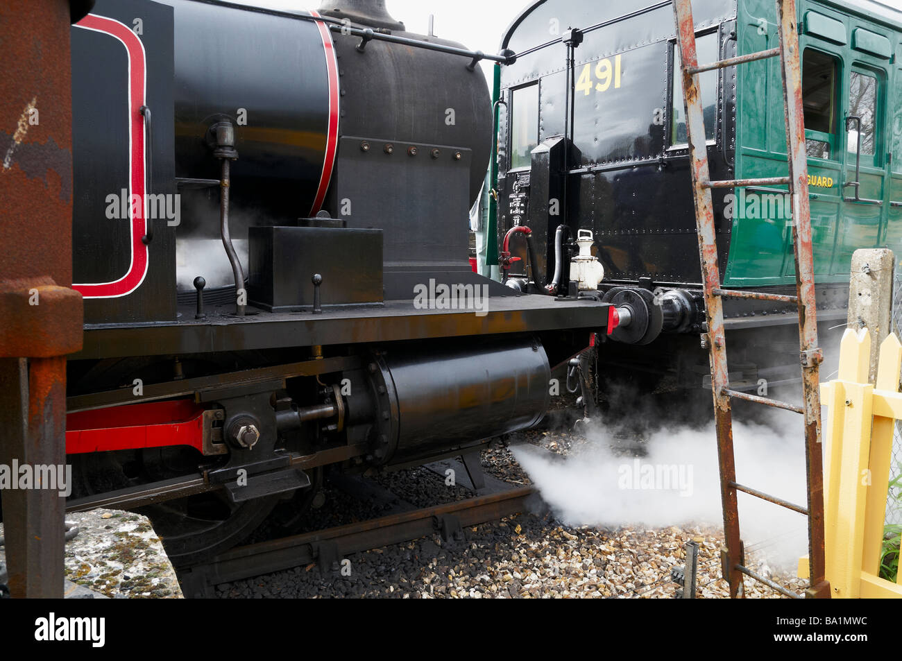 Isle of Wight Steam Railway at Havenstreet, United Kingdom Stock Photo ...