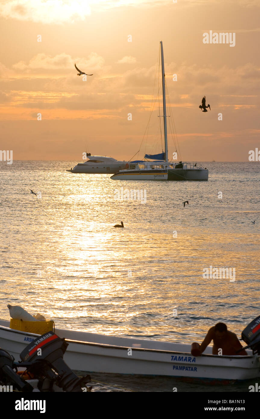 sunset Grand Roque Los Roques Venezuela South America Stock Photo - Alamy