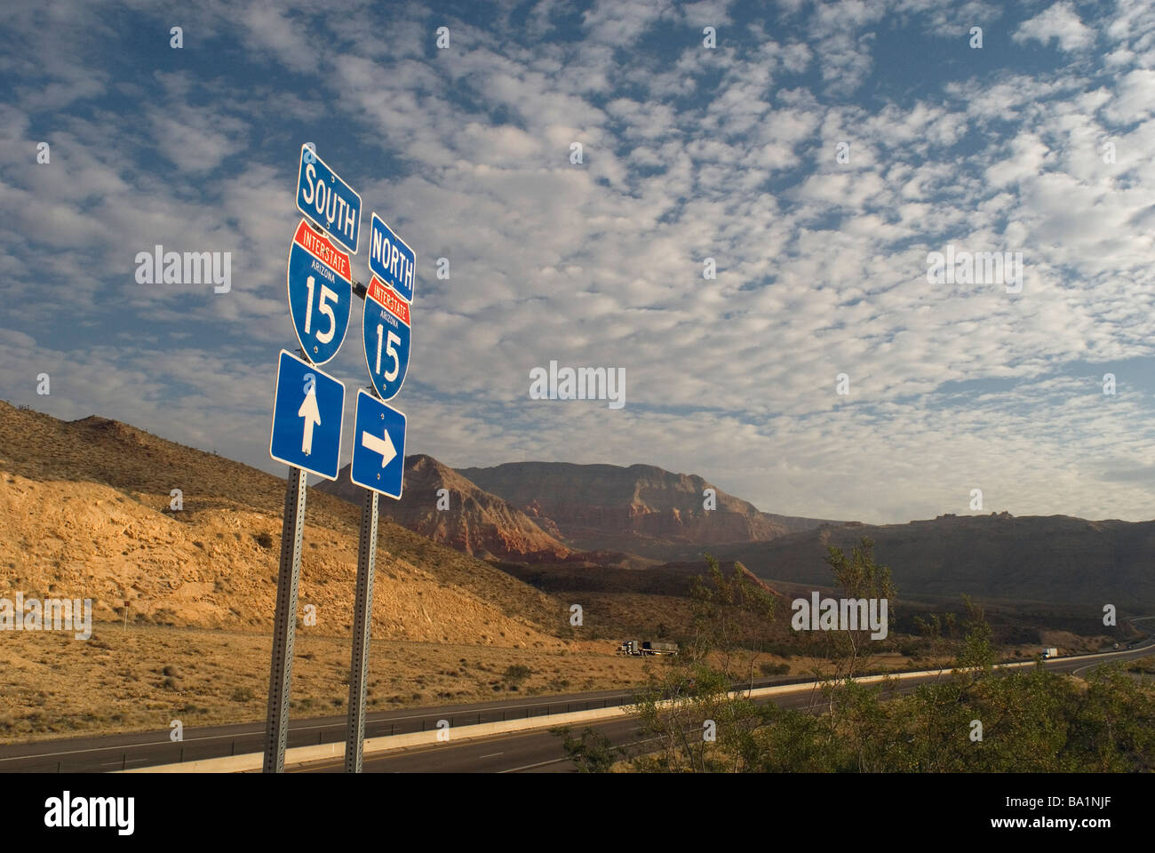 Interstate 15 in the northwest corner of Arizona Stock Photo - Alamy