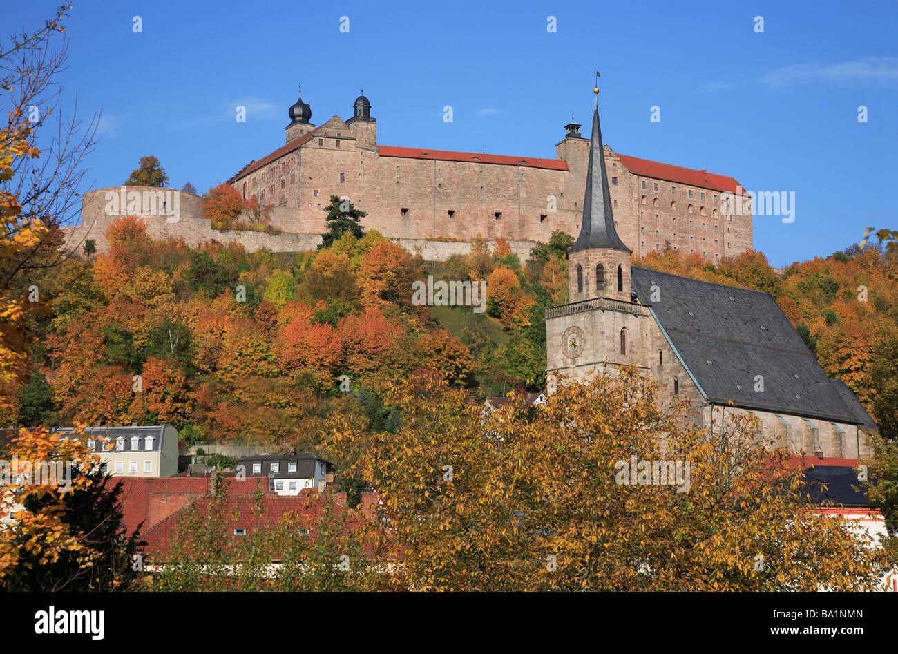 Castle Plassenburg at Kulmbach Upper Frankonia Bavaria Germany Stock ...