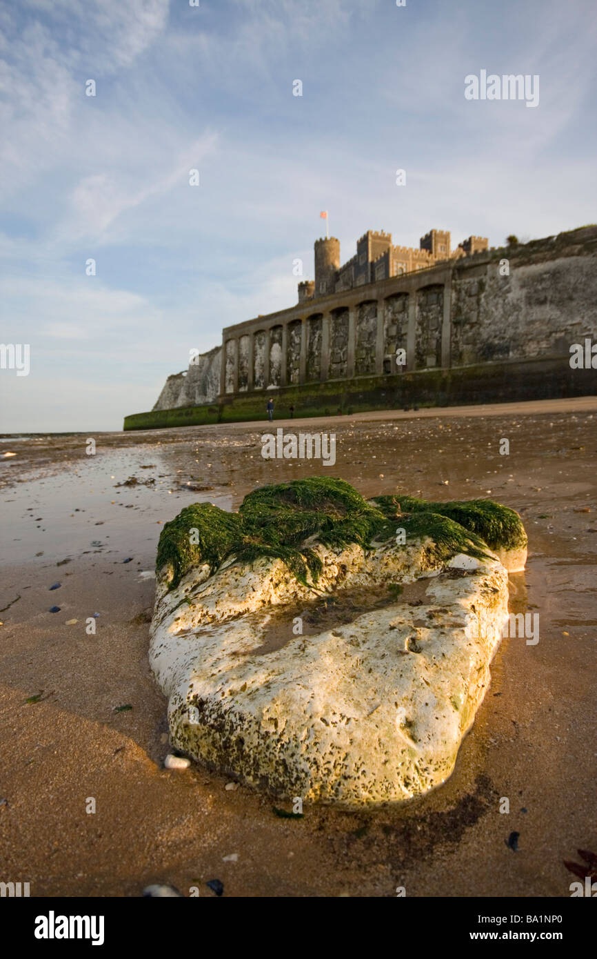 Kingsgate Castle, Kingsgate Bay Stock Photo - Alamy