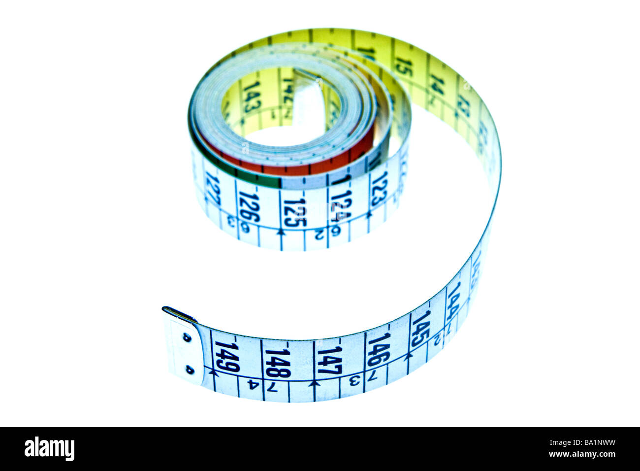 Dressmaker measure tape Cut Out Stock Images & Pictures - Alamy
