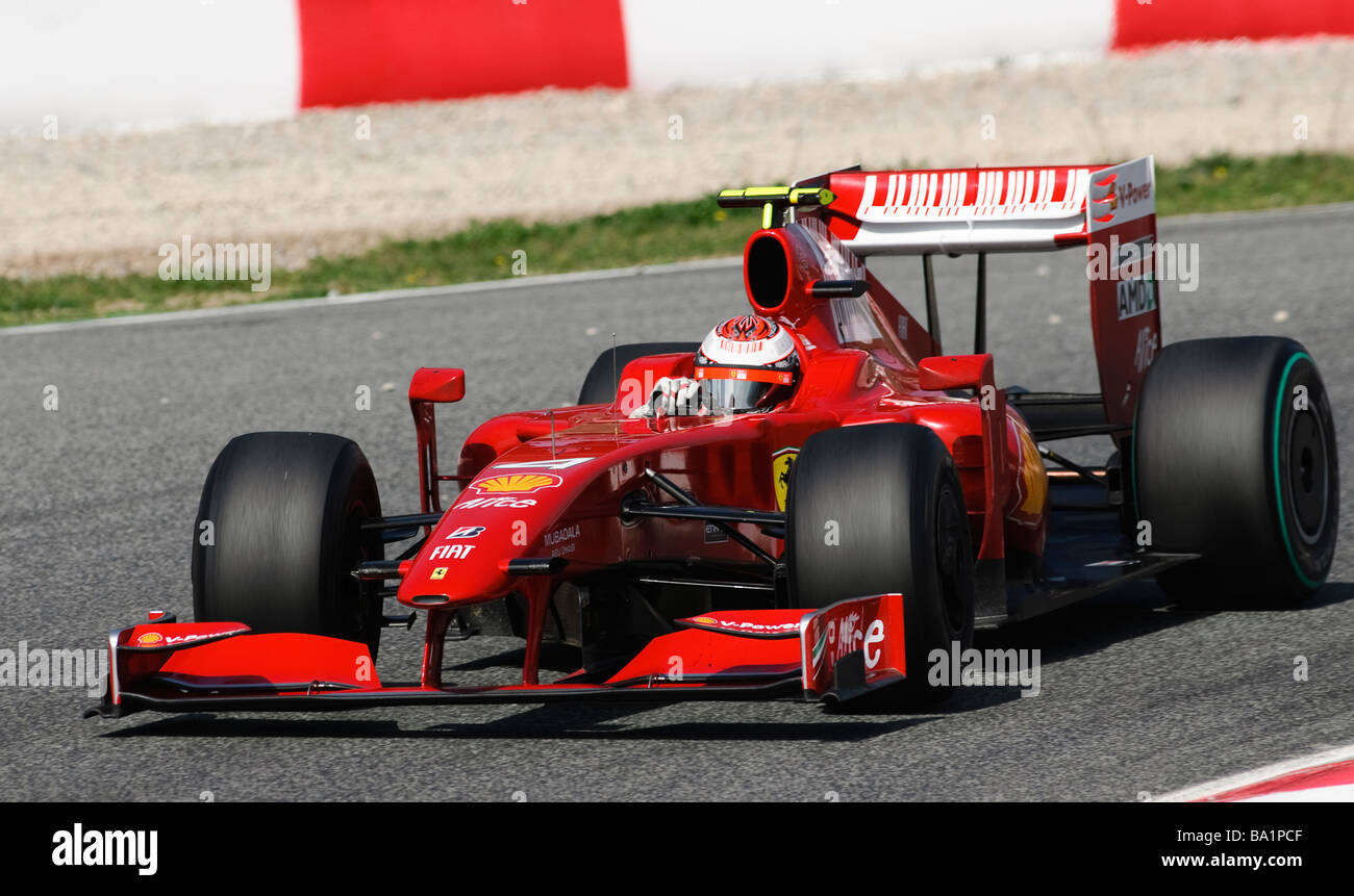 Kimi RAEIKKOENEN in the Ferrari F60 car during Formula One testing ...