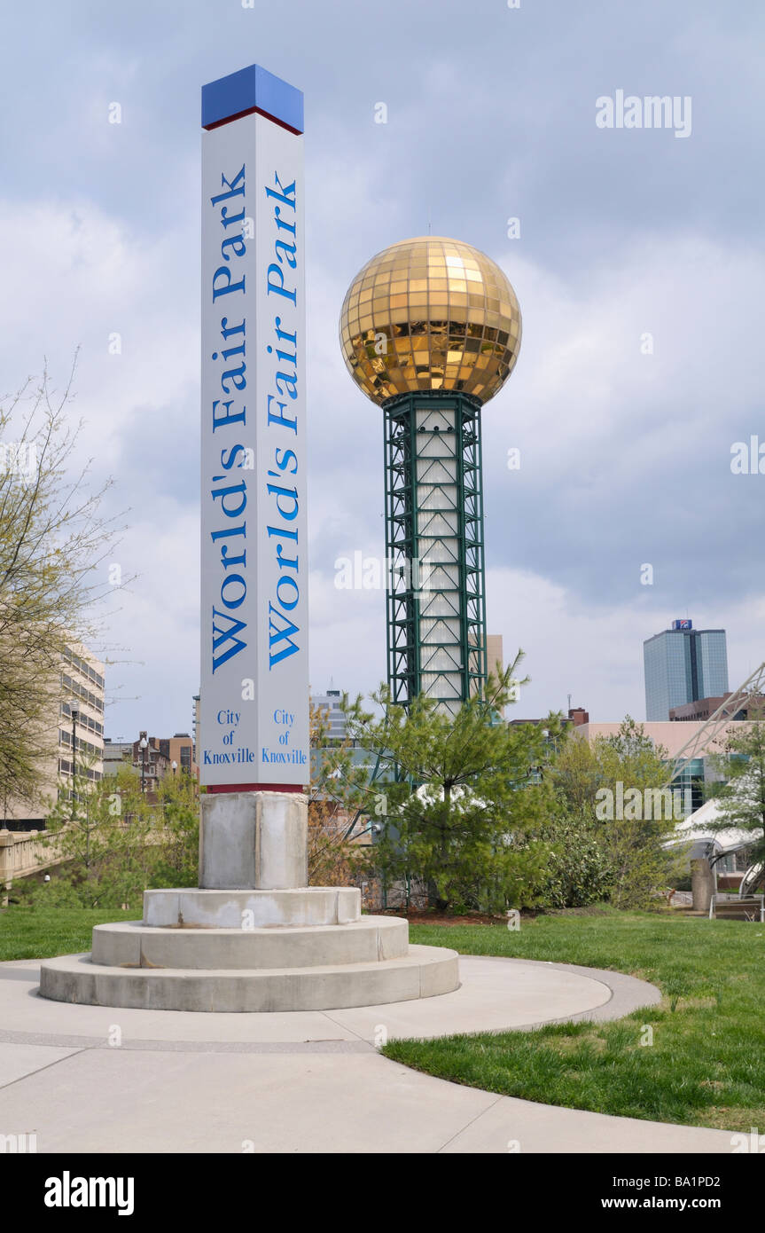 The Sunsphere, a key symbol of the 1982 World's Fair in Knoxville ...