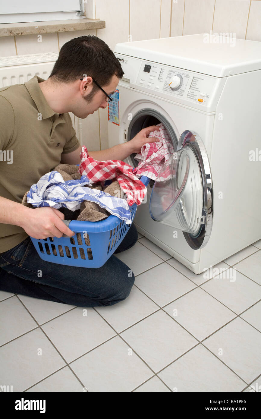 Household washing machine hi-res stock photography and images - Alamy