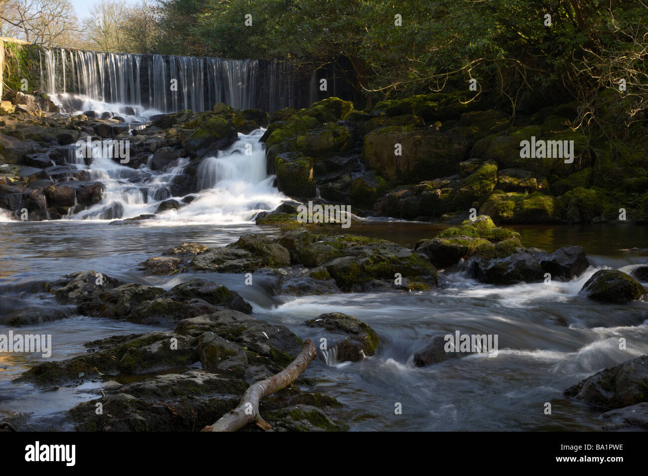 crumlin river waterfall in crumlin glen county antrim northern ireland ...
