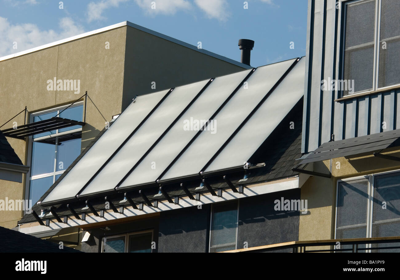 Solar panels in Boulder Colorado Stock Photo - Alamy