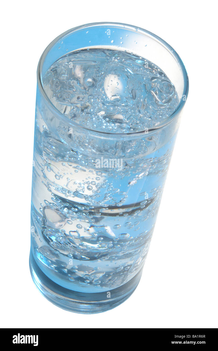 Glass of water with ice cubes hi-res stock photography and images - Alamy
