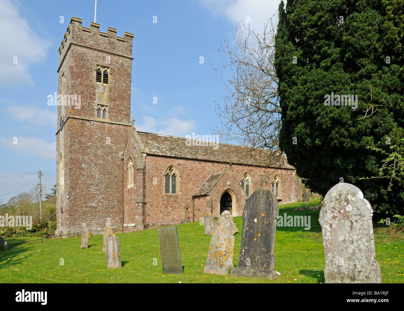 The church of St Mary, the parish chuch of Bickleigh near Tiverton in ...