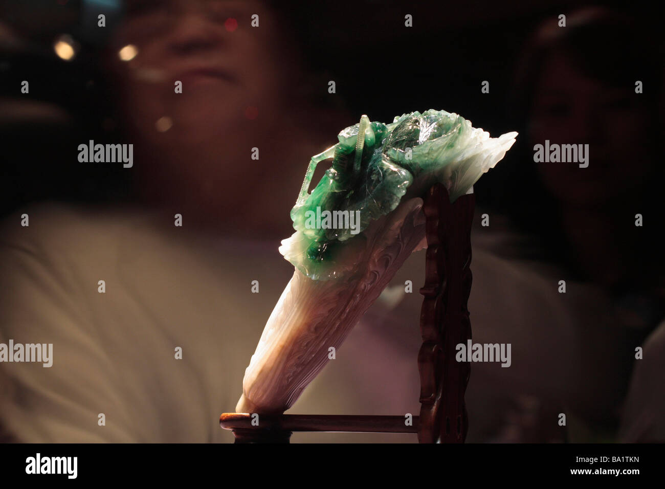 Jadeite cabbage Ch ing dynasty 1644 1911A D is displayed in The Palace ...