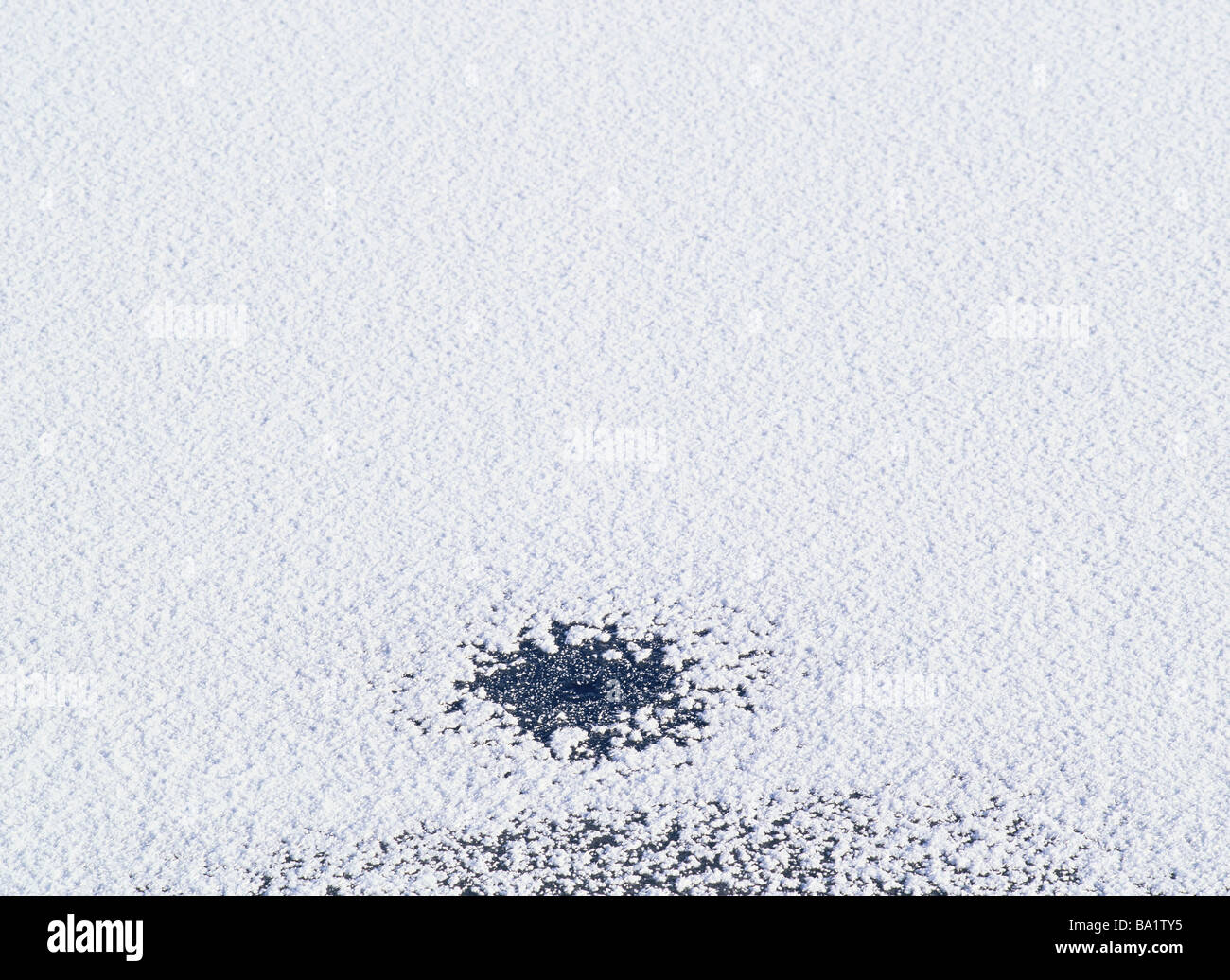 Frozen Lake with Ice-Surface Stock Photo - Alamy