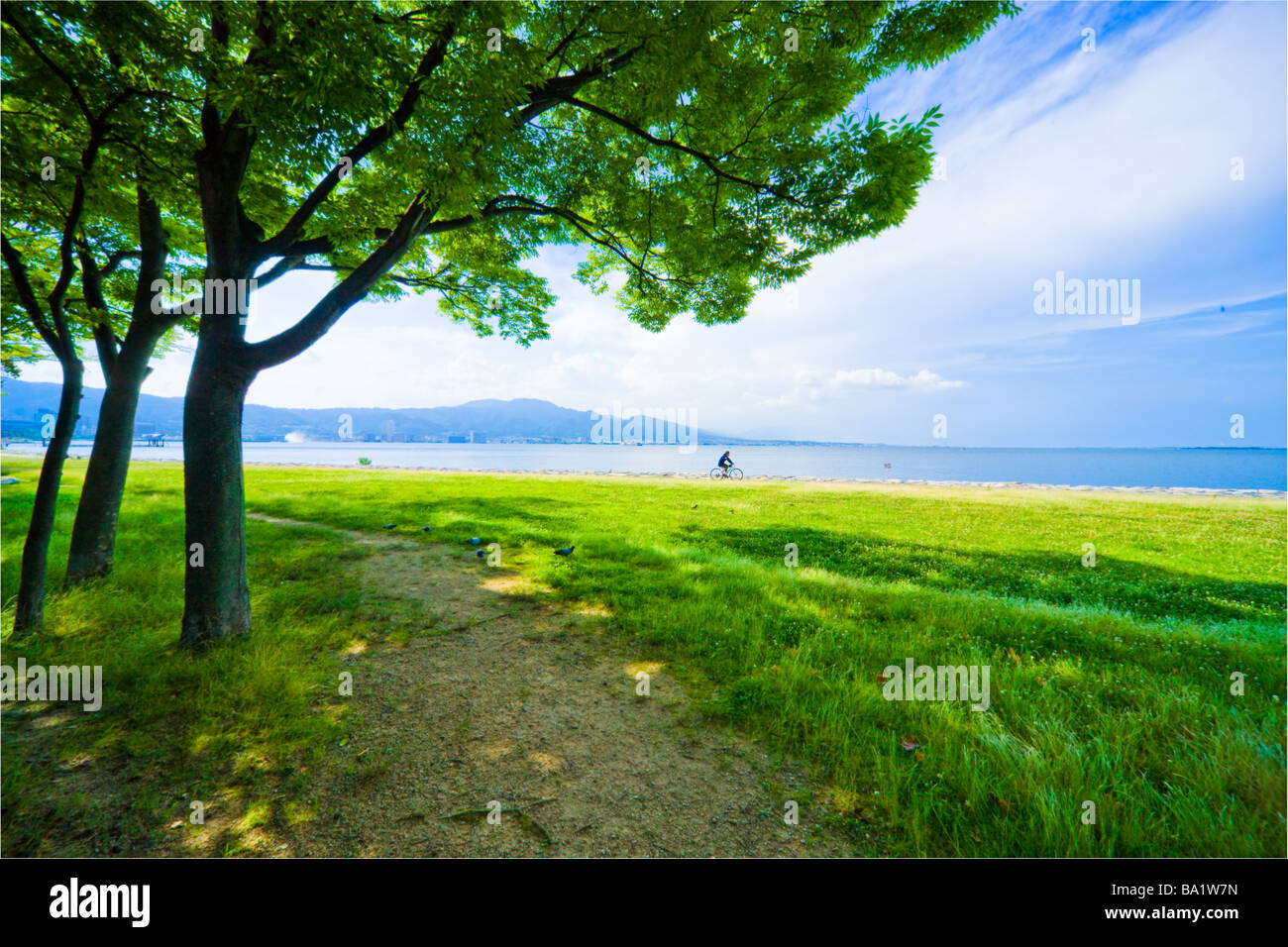 Beautiful Scenic View of Seaside Stock Photo - Alamy
