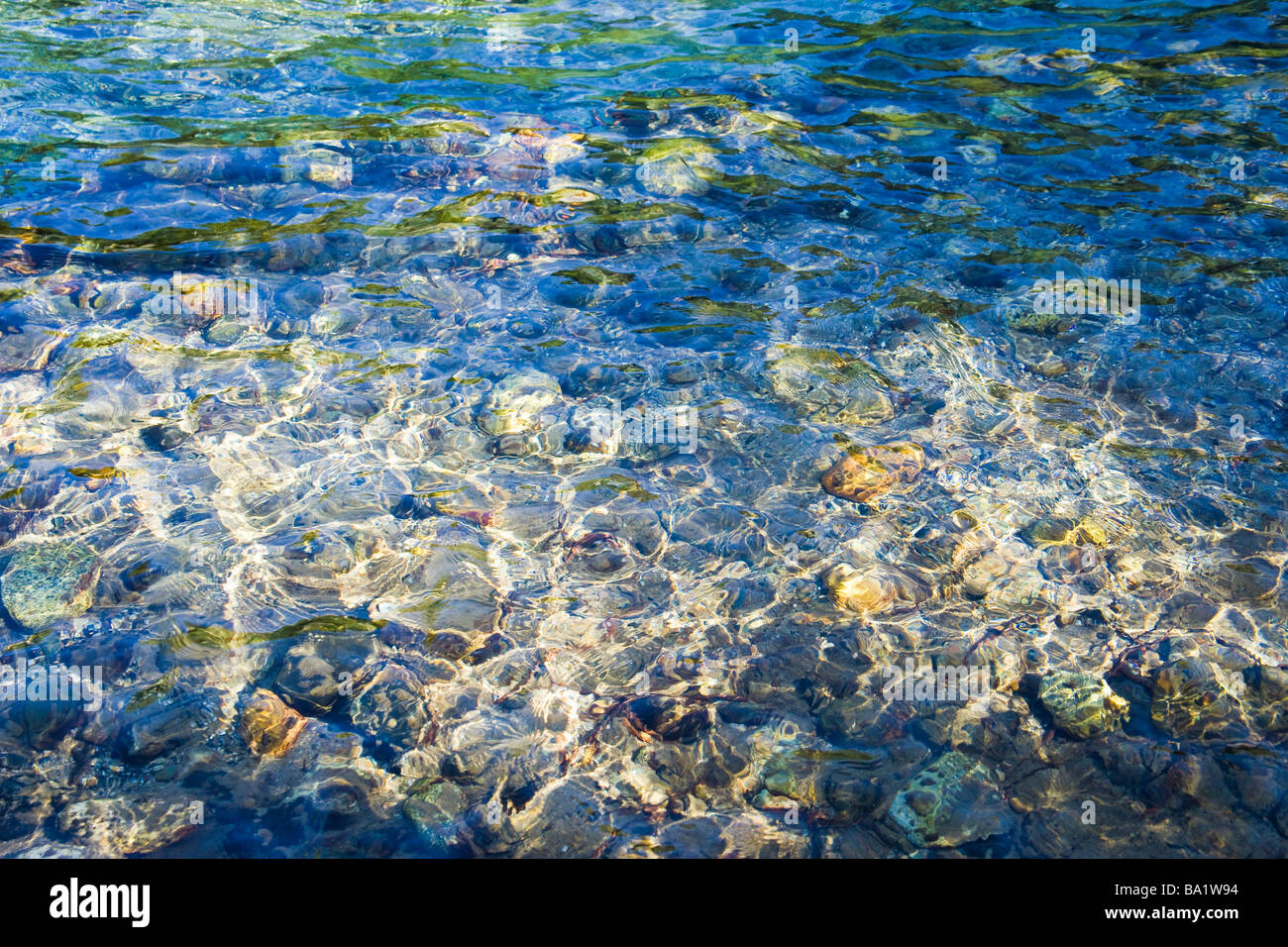 Clear Stream of Water Surface Stock Photo - Alamy