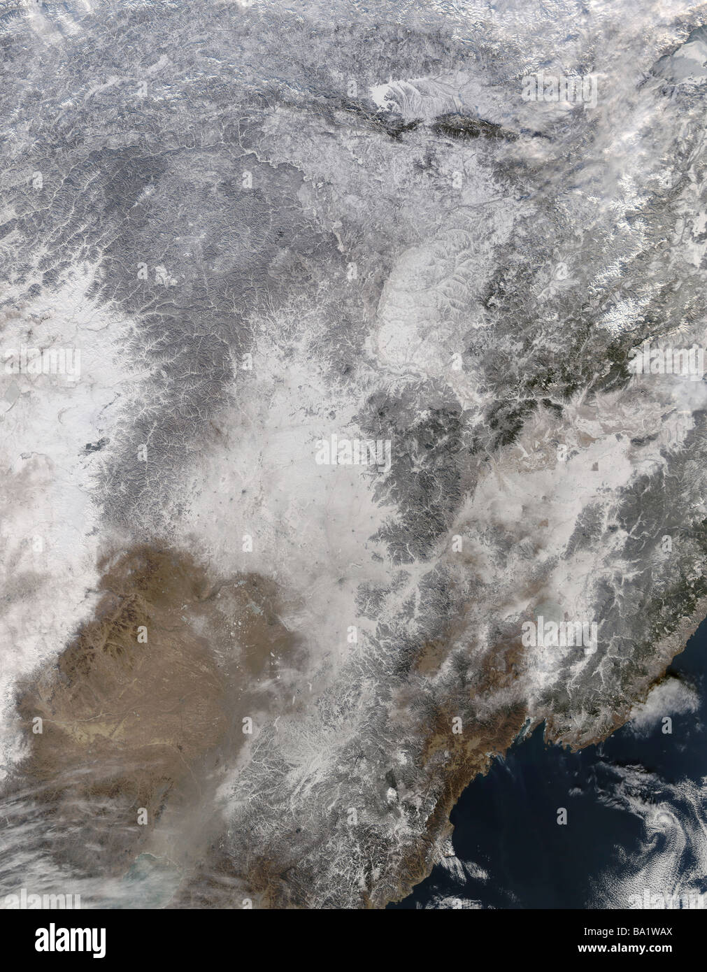 Satellite view northeast china country hi-res stock photography and ...