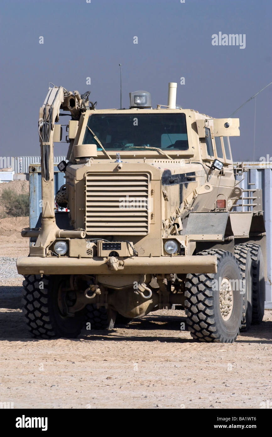 Baqubah, Iraq - Buffalo mine protected vehicle Stock Photo - Alamy