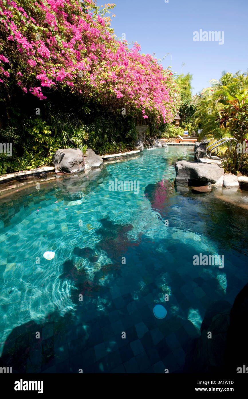 Indonesia, Bali. Kuta. Hotel swimming pool Stock Photo - Alamy