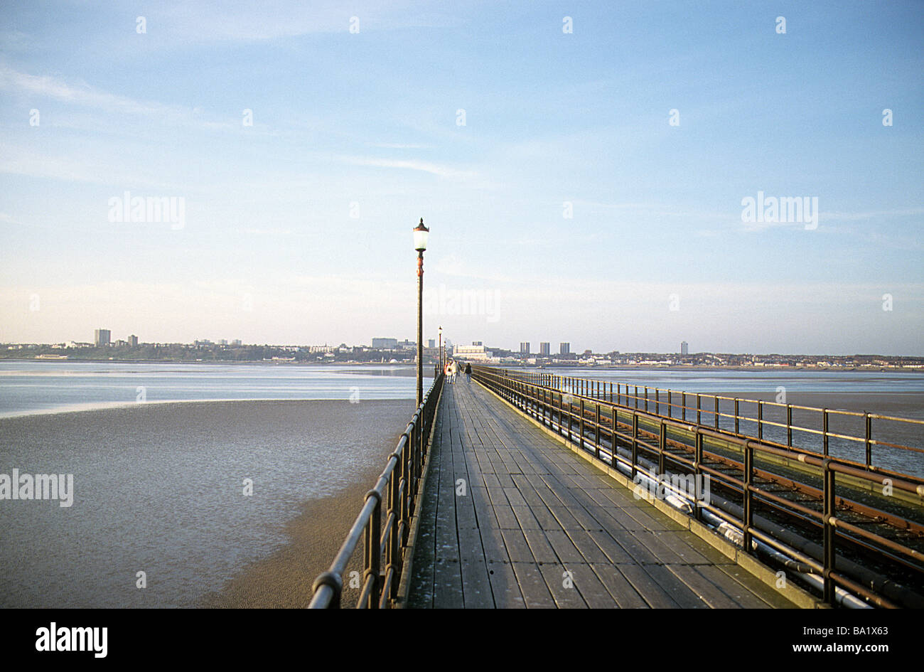 Southend, Essex, the pier, view from the seaward end Stock Photo - Alamy