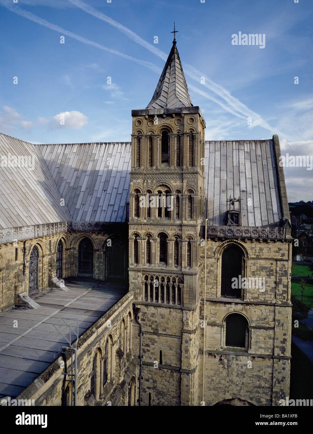 Canterbury Cathedral Norman Tower Stock Photo - Alamy