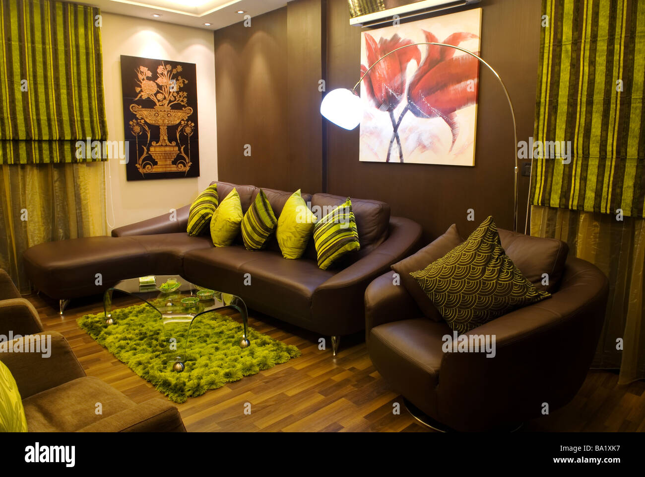 Modern living room Stock Photo - Alamy