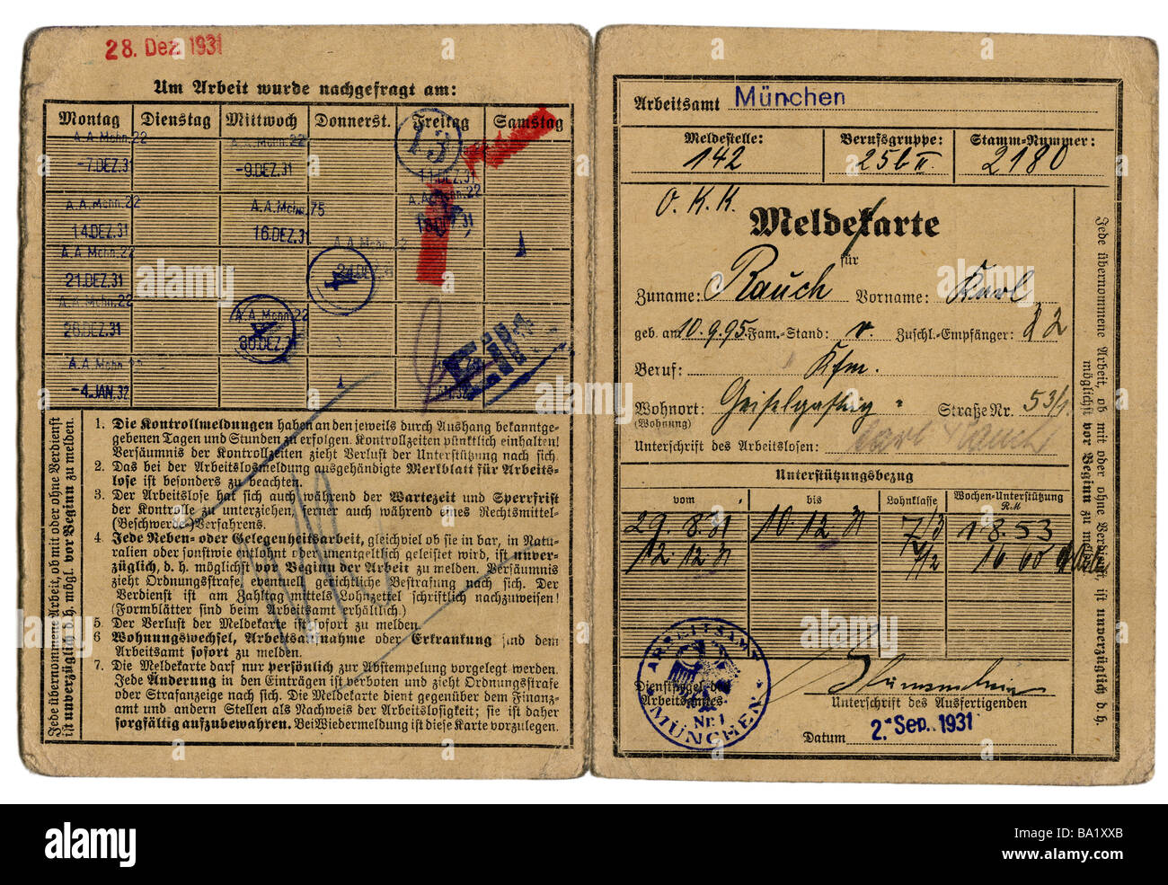 Labour card hi-res stock photography and images - Alamy
