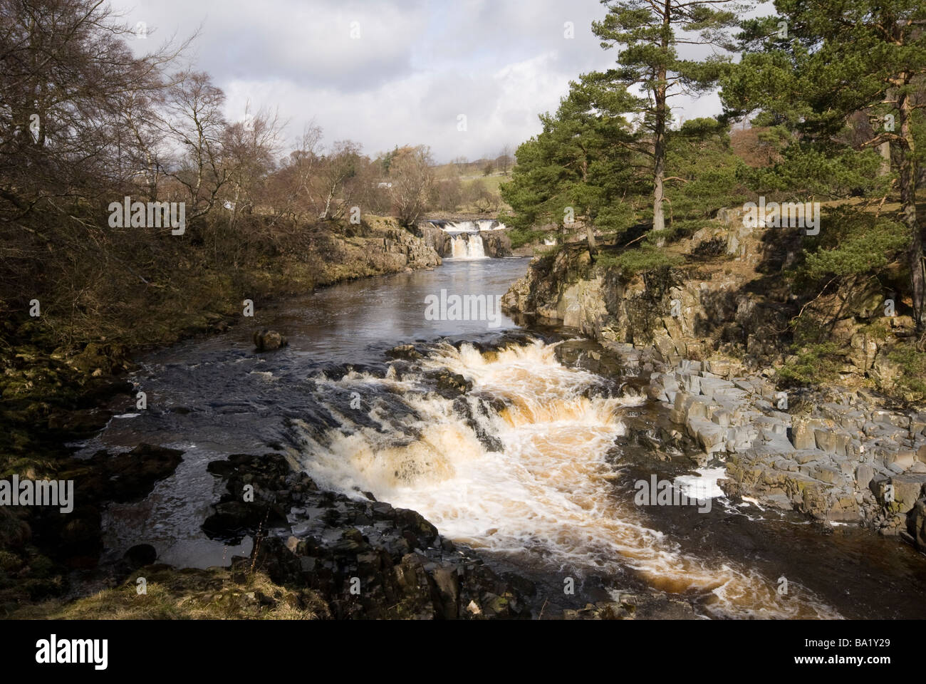 Low Force Waterfall Stock Photo - Alamy