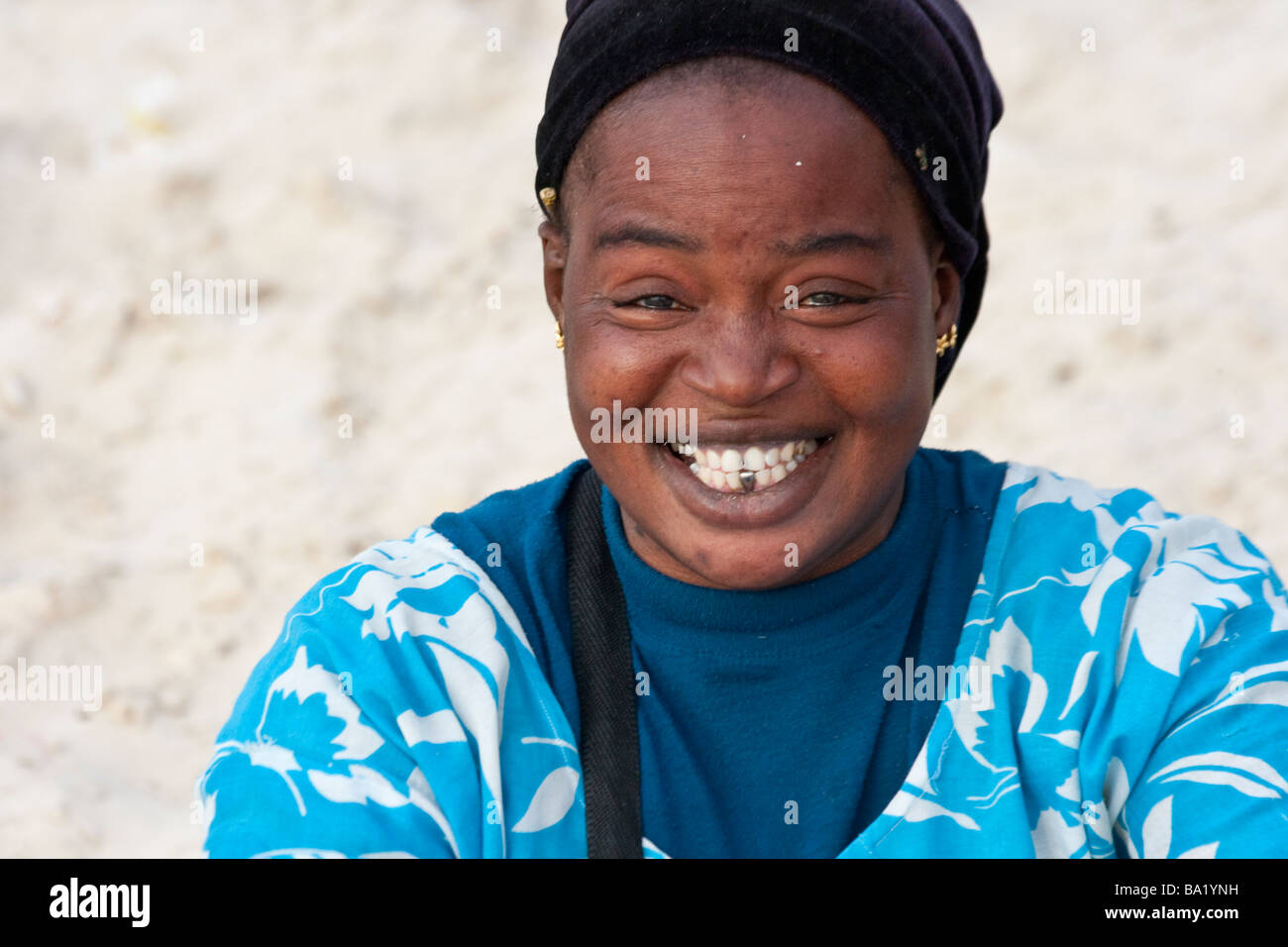Mauritanian Woman on the Beach in Nouakchott Mauritania Stock Photo - Alamy