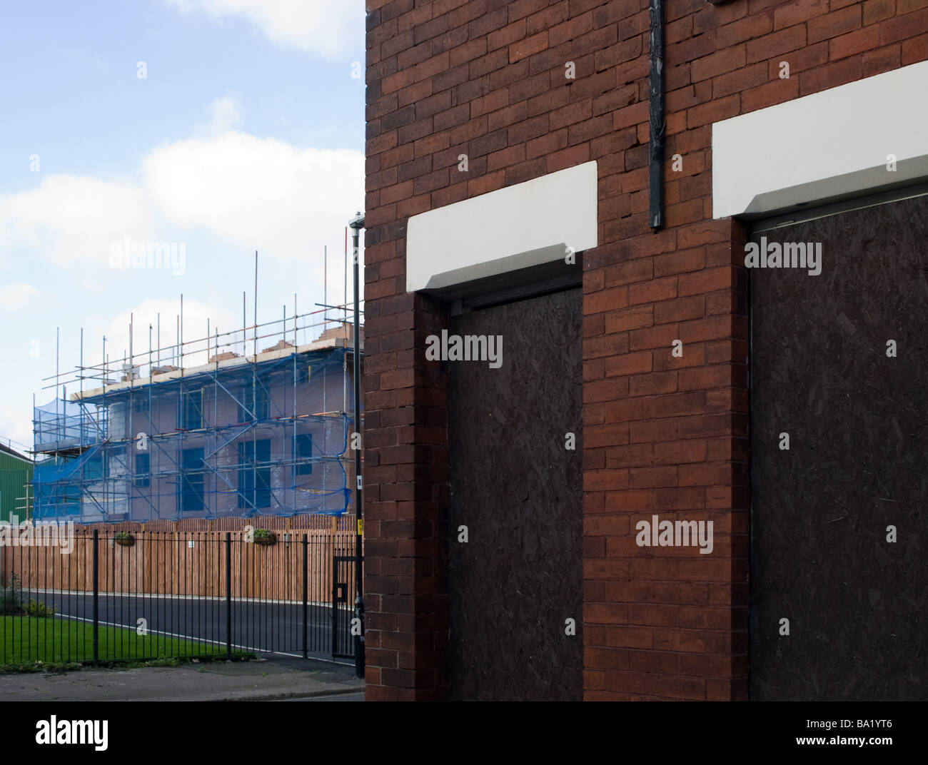 Boarded up and Abandoned British Northern Houses Stock Photo - Alamy