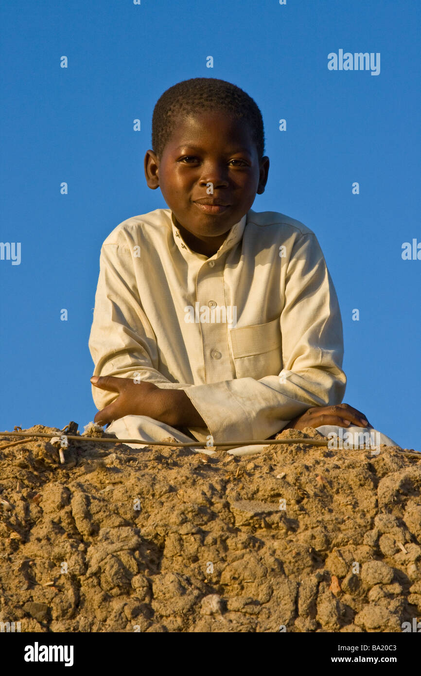 Malian Boy in Djenne Mali West Africa Stock Photo - Alamy
