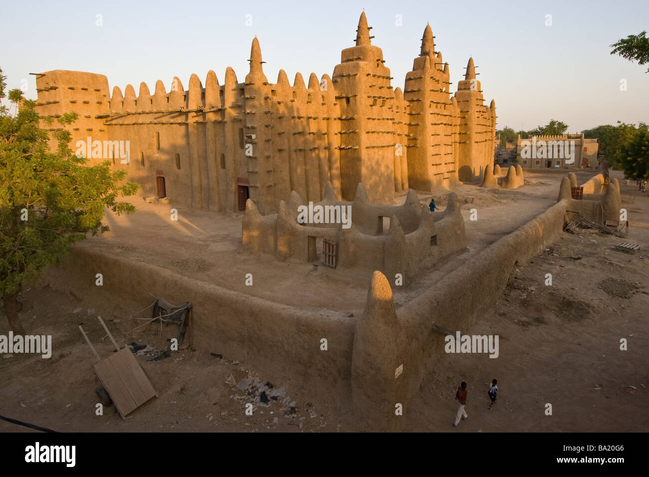 The Great Mosque in Djenne Mali a UNESCO World Heritage Site Stock ...