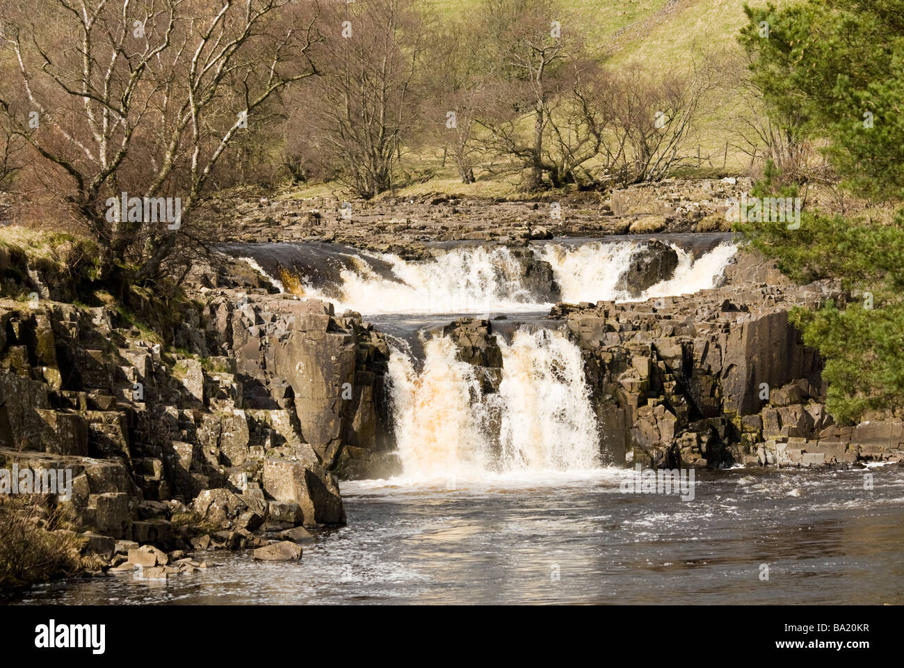 Low Force Waterfall Stock Photo - Alamy