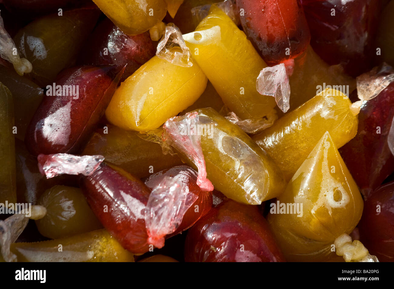 Frozen Bissap and Bouye Juice in Mopti Mali Stock Photo - Alamy