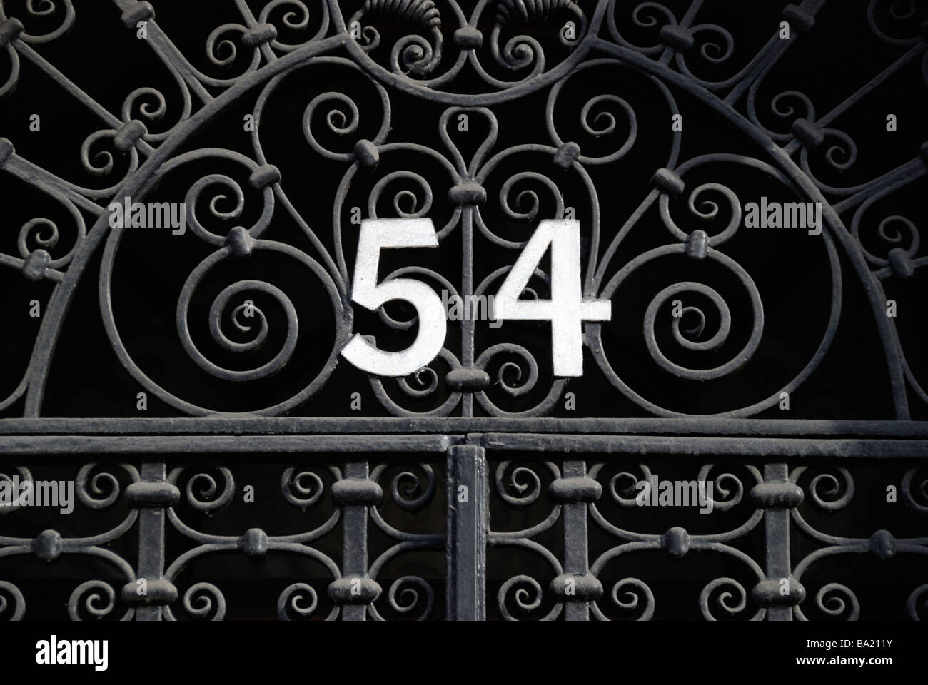 Wrought iron gate hi-res stock photography and images - Alamy