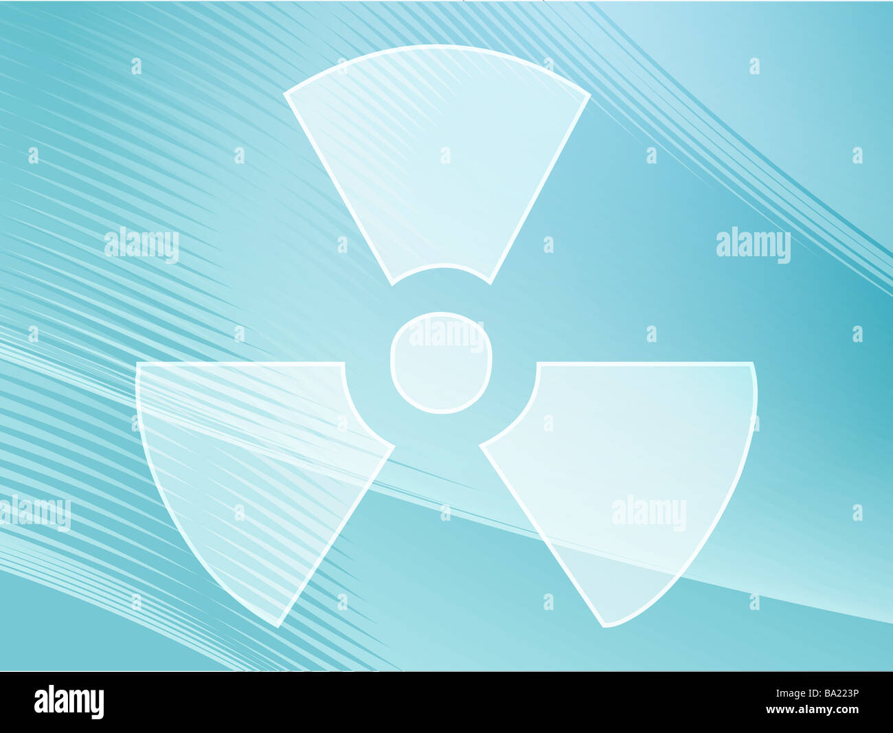 Illustration of radiation hazard warning alert symbol Stock Photo - Alamy