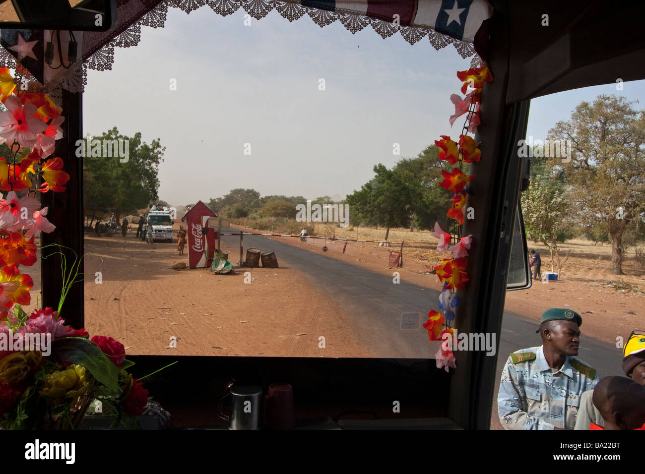 Checkpoint on the Highway in Mali West Africa Stock Photo - Alamy
