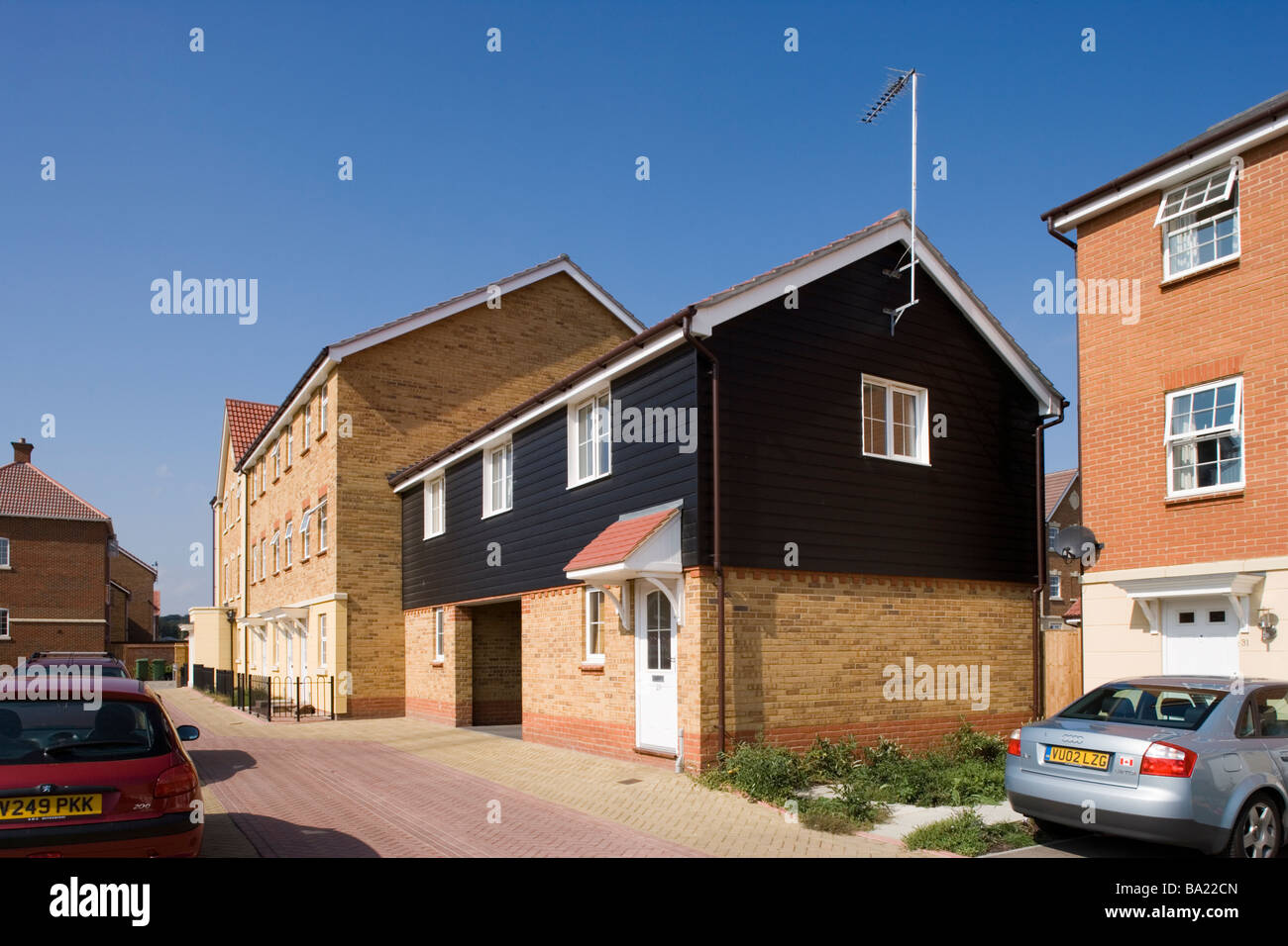 Modern houses in Kent England Stock Photo - Alamy