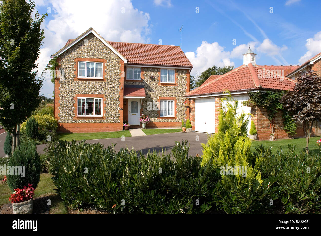 Modern detached house Kent England Stock Photo - Alamy