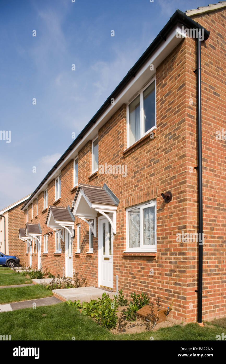 Modern terraced house Berkshire England Stock Photo - Alamy