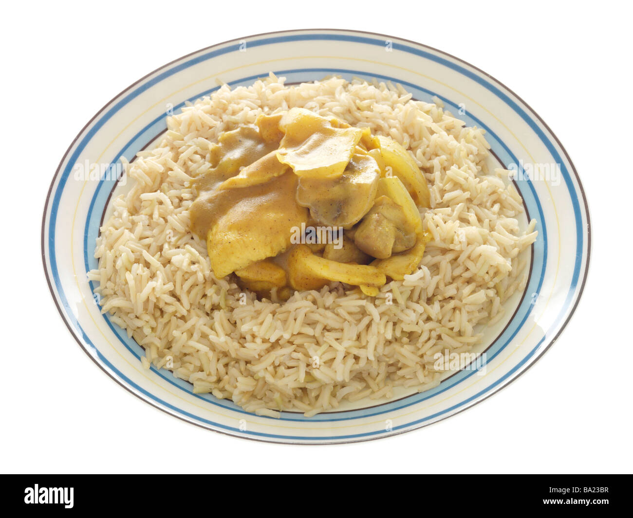 Chicken Curry and Rice Stock Photo - Alamy
