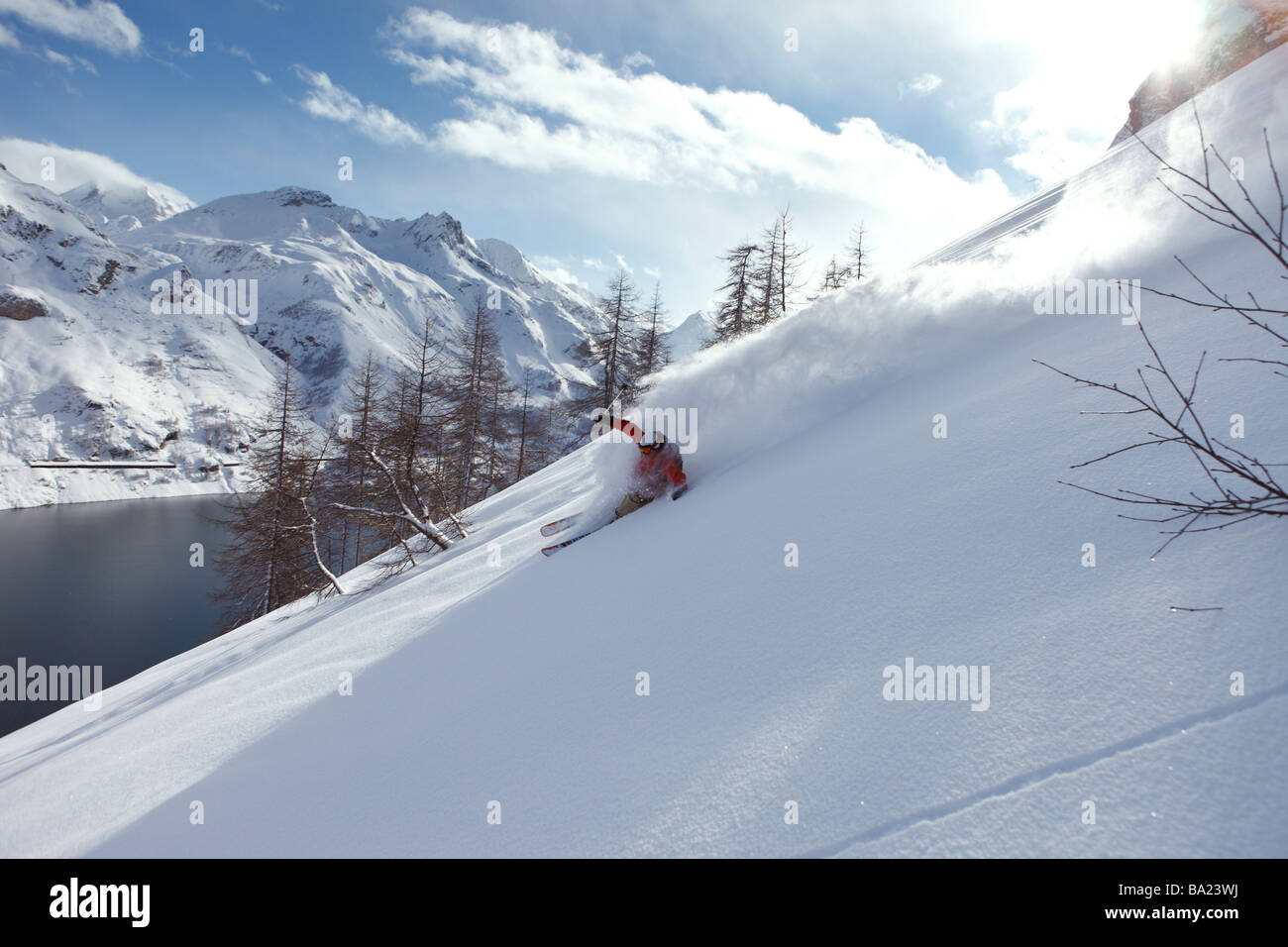 Off piste in tignes ski resort hi-res stock photography and images - Alamy