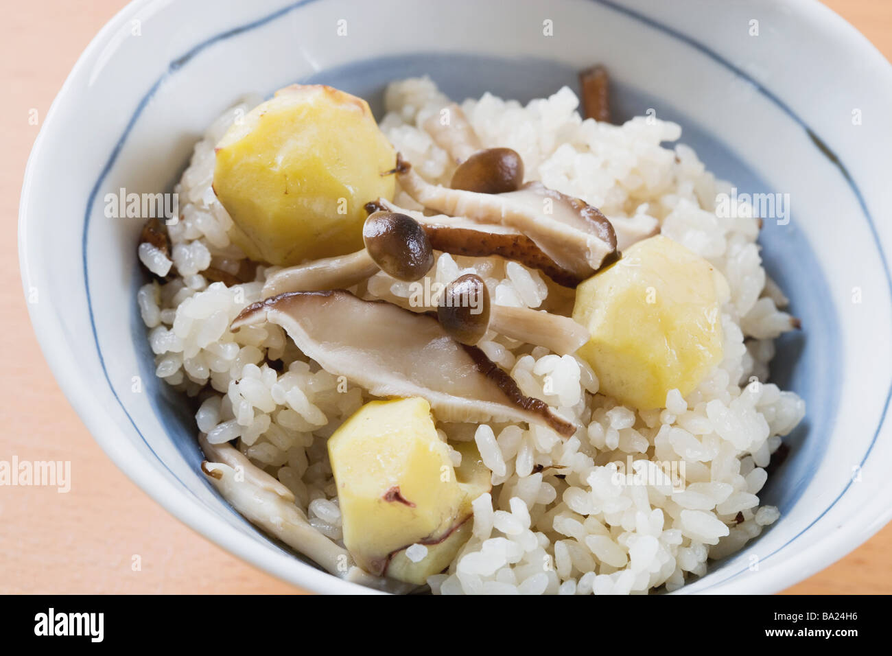 Japanese-Style Food in Bowl Stock Photo - Alamy