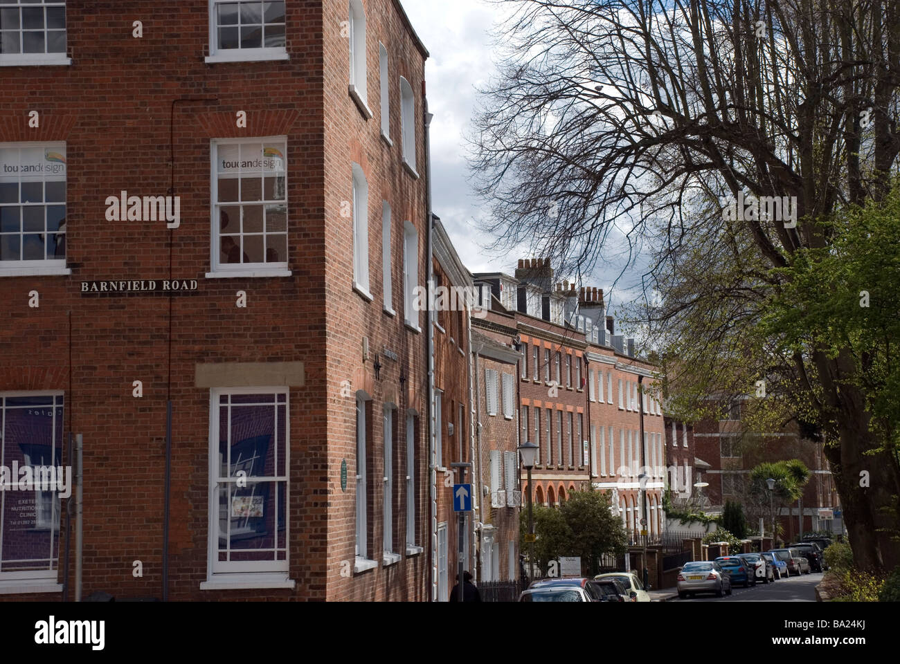 The Georgian Architecture of Southernhay East,Exeter Stock Photo - Alamy