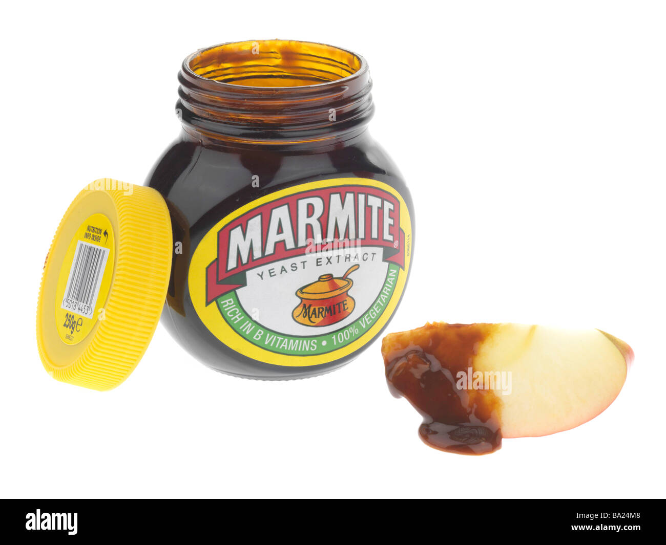 Apple with Marmite Stock Photo - Alamy