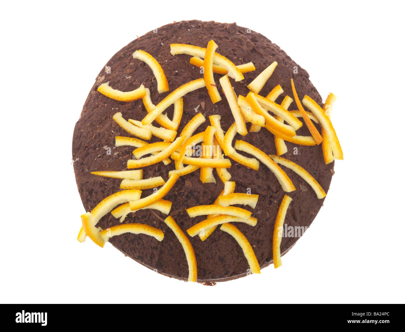 Chocolate Cake with Orange Rind Stock Photo - Alamy