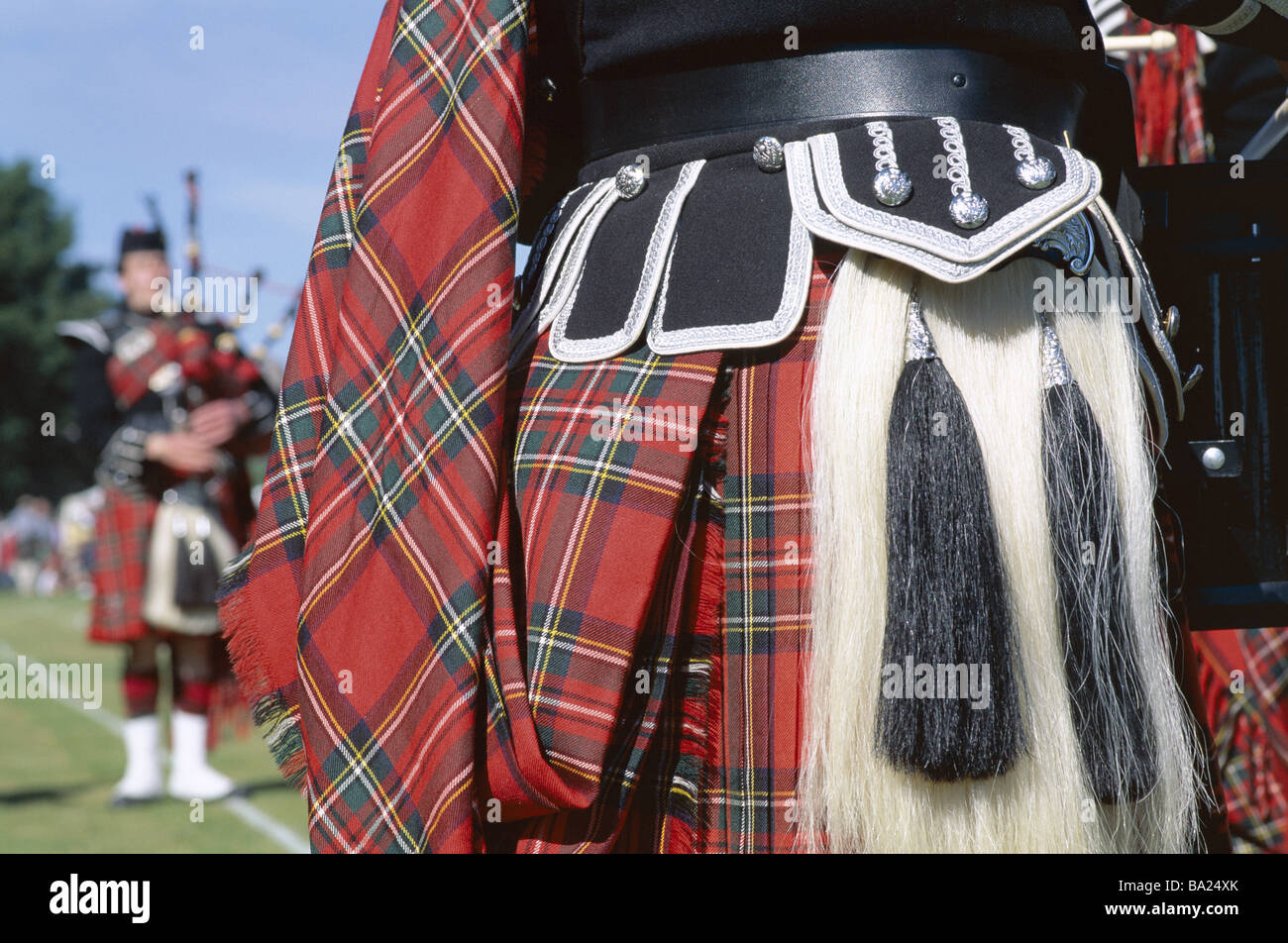 Piping competition kilt hi-res stock photography and images - Alamy