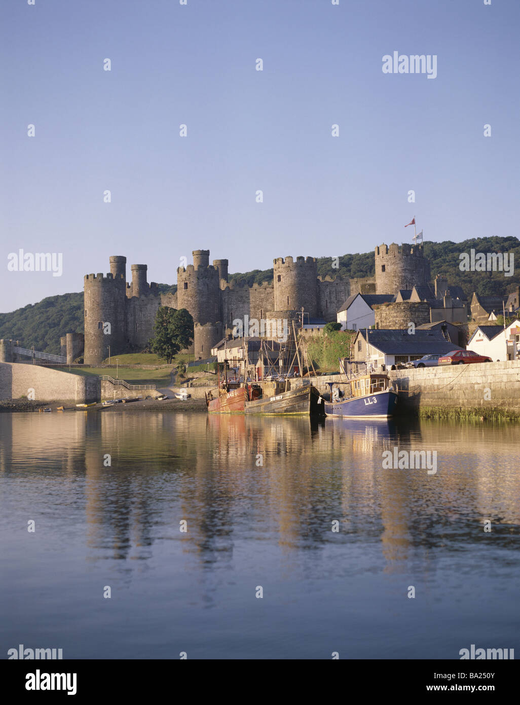 Conwy estuary conwy harbour river conwy world heritage site boats hi ...