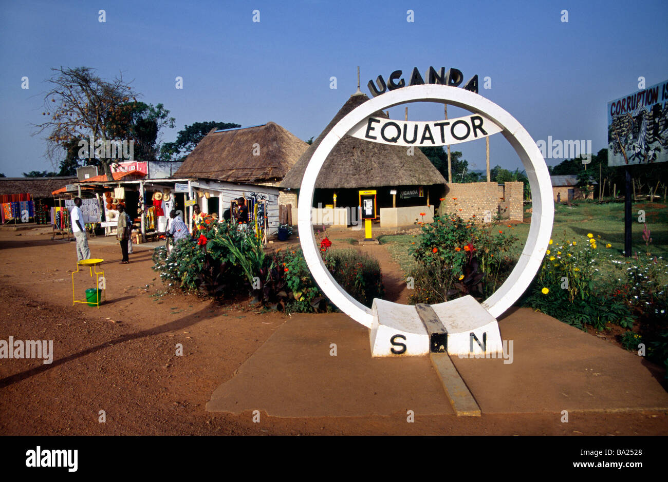 Equator sign uganda africa hi-res stock photography and images - Alamy