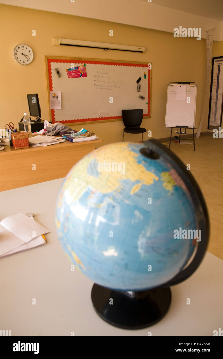 The classroom of an international school in Bangalore, India. A ...